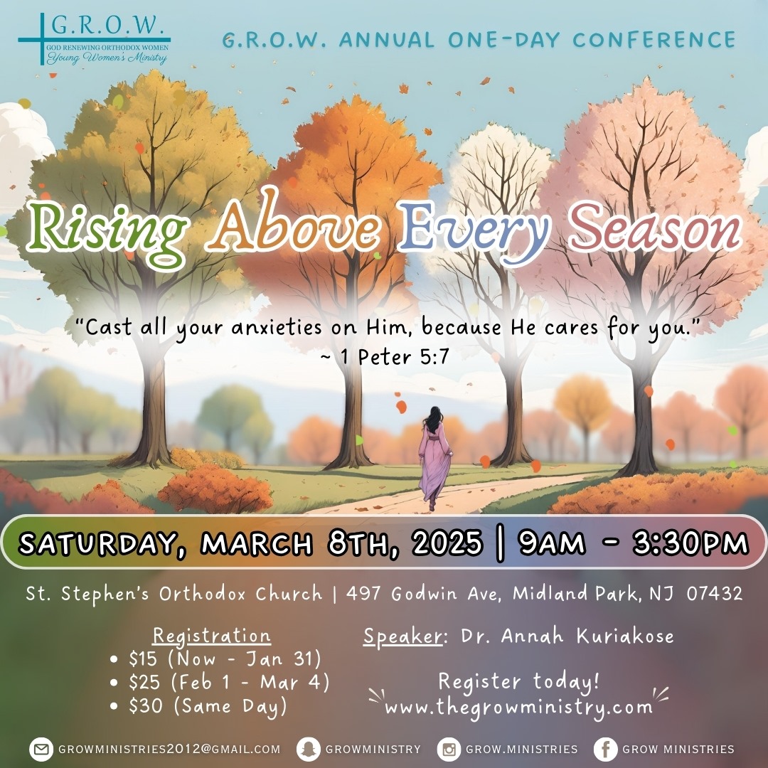 GROW 2025 Conference Flyer – ST. THOMAS MALANKARA ORTHODOX CHURCH